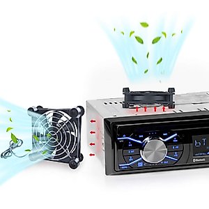 USB Computer Fan Electronics Cooling Fan DC 5V 80mm Computer Fan USB Cooling Fan for Computer Case CPU Routers Receiver Cabinets Cooling (2 Pack)