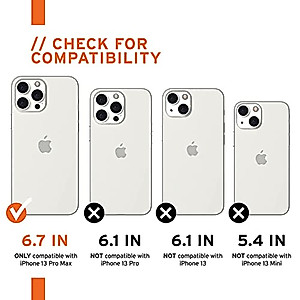 URBAN ARMOR GEAR UAG Designed for iPhone 13 Pro Max Case Blue Mallard Rugged Lightweight Slim Shockproof Premium Monarch Protective Cover, [6.7 inch Screen]