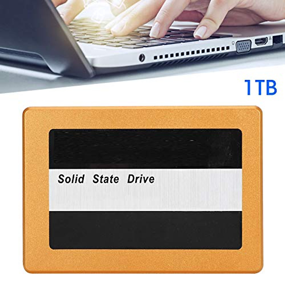 Solid State Hard Disk, Professional Firm Sturdy SATA3.0 SSD Video Storage for Office Worker for Laptop Desktop Computer(#6)