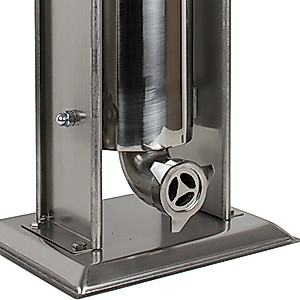 5L Stainless Steel Commercial Manual Spanish Churro Maker Machine, Heavy Duty Churros Machine with 4 Nozzles for Home Restaurants Bakeries Use