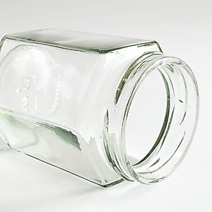 GPK4ALL 190ml 6oz Hexagon Glass Jars, pack of 24 sets, Empty Hex Jars wSilver Lids for Jam Honey Jelly Candy Candle Wedding Favors Baby Shower Favors Spice Jars Crafts Party Favors Jams Samples &