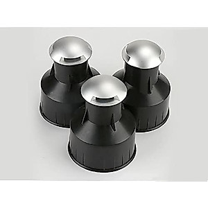 E-Simpo 6-Pack Embedded Housing Part ABS Antioxidant Built-in Fitting for Waterproof Outdoor Indoor Pre-embedded Concrete Grassland Inserts,to Fix the LED InGround Step Stair Pavement Pool Light (H86)