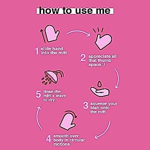 b.tan Body Self Tanning Mitt | I Don't Want Tan On My Hands - Self Tanning Applicator Glove with Thumb, Streak-Free, Even Application, Velvety Soft, Reusable, Sunless Tan, Body Lotion, Tanning Lotion