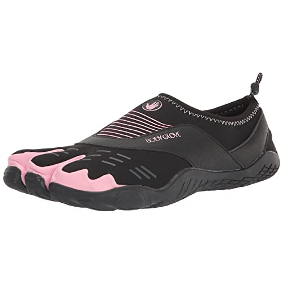 Body Glove Women's Cinch Water Shoe, Black/Prism Pink, 8