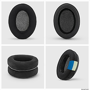 Brainwavz Gaming Earpads Compatible with ATH M50X, Hyper X Cloud, Steelseries Arctis, G Pro X & Many More, with Cooling Gel & Soft Micro Suede for Extra Comfort