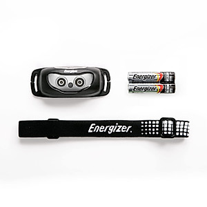 Energizer Universal Plus LED Headlamp, Lightweight Bright Headlamp for Outdoors, Camping and Emergency Light for Adults and Kids, Includes Batteries, Pack of 1