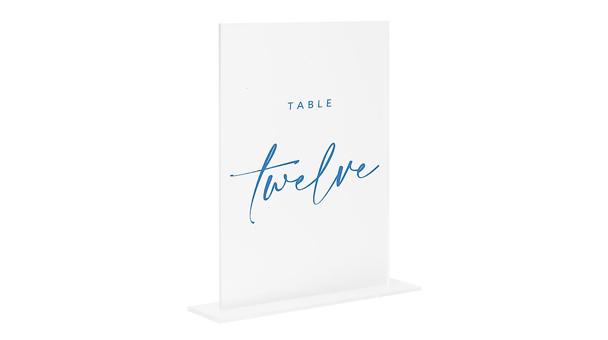 Stylish Frosted Acrylic Signs | 10-Pack for Events