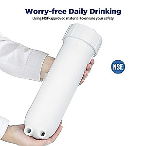 Membrane Solutions 3012 RO Membrane Housing Kit, Universal for Semi Commercial 200/300/400 GPD Reverse Osmosis Water Filter Systems, RO Filter Housing Wrench Fittings Set