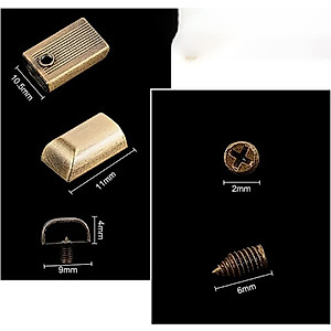 ZCZQC 60 Sets 6 Colors Alloy Zipper Stopper Zipper Ends Pull Top Stoppers with Screw Bag Making Hardware