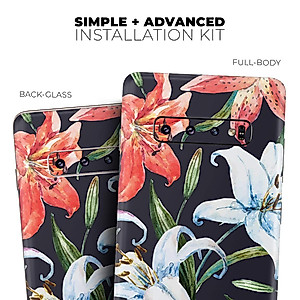 DesignSkinz Tropical Summer Floral v3 Protective Vinyl Decal Wrap Skin Cover Compatible with The Samsung Galaxy S20 (Screen Trim & Back Glass Skin)