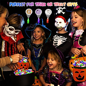 Halloween Party Favors for Kids: 32PCS Finger Lights Glow in the Dark Light Up Halloween Toys Bulk for Halloween Goodies Bags Fillers Classroom Prizes Halloween Treats Non Candy Party Supplies Gifts