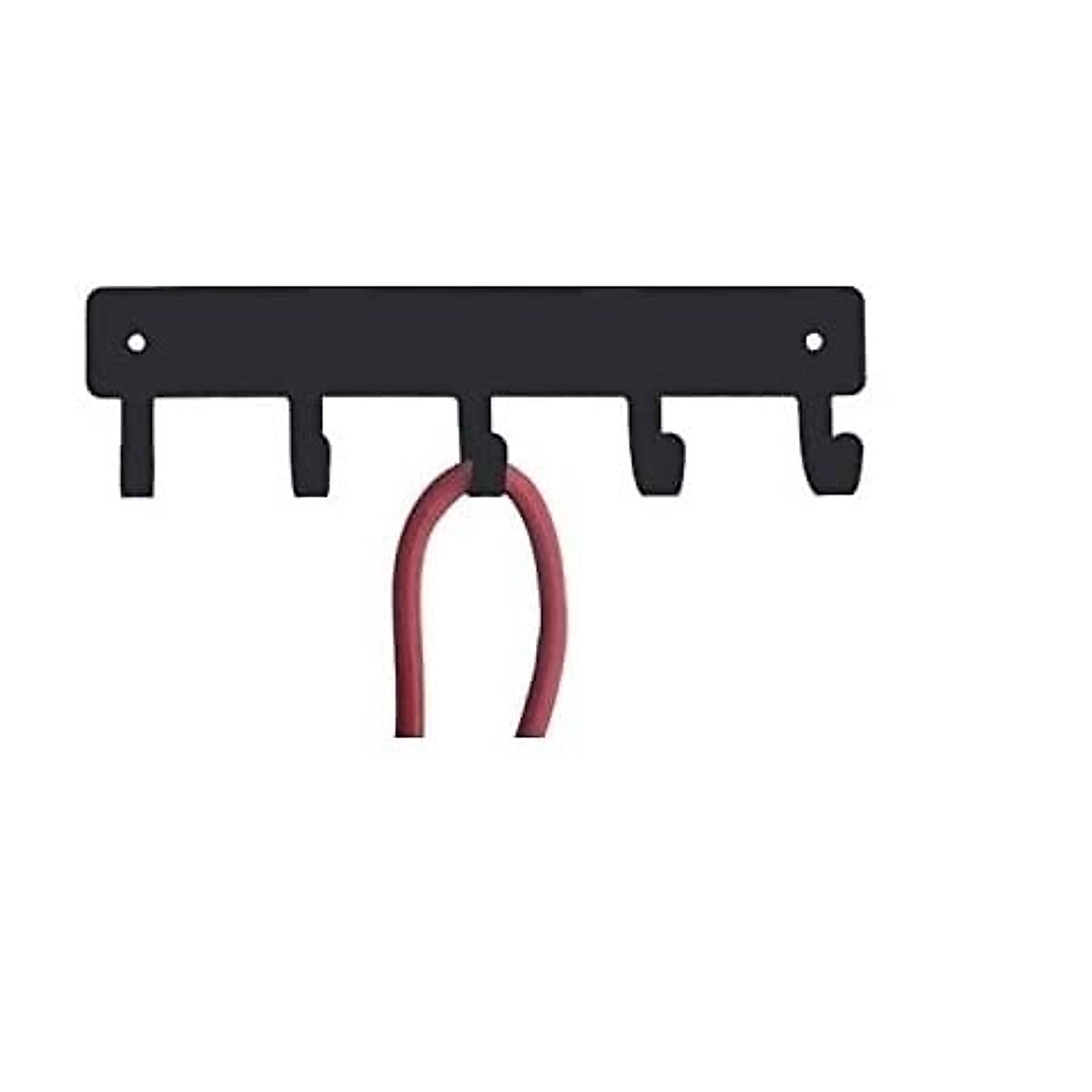 Plain 9" | Key & Sports Medal Hanger | Color: Black with 5 Hooks - Made in The USA - Strong & Sturdy for Multiple Sports Medals, Ribbons & Awards