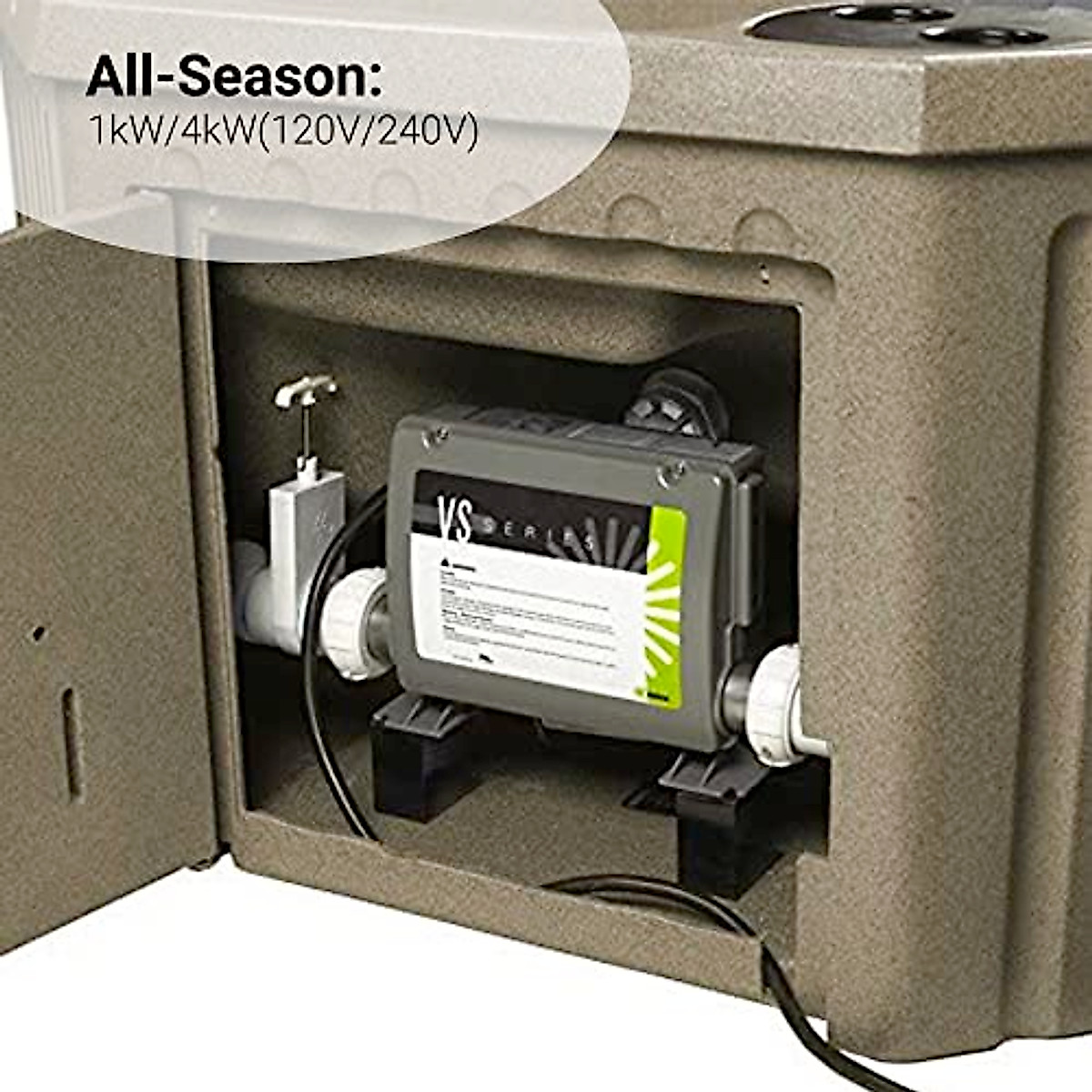 Essential Hot Tubs 11-Jet 2023 Integrity Hot Tub, Seats 4-5, Cobblestone