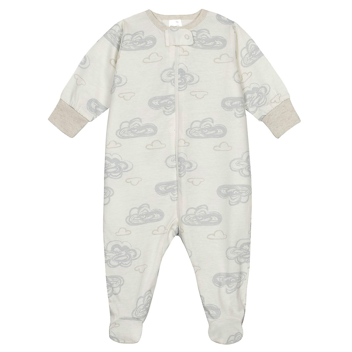 Onesies Brand unisex baby 4-pack 'N Play and Toddler Sleepers, Grey Neutral, 0-3 Months US