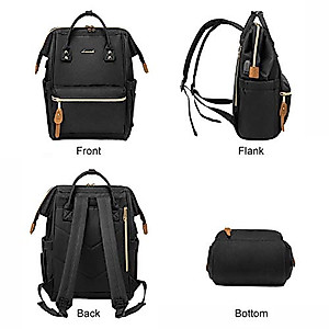 LOVEVOOK Mini Backpack Purse for Women Small Backpack Bag for Teen Girls, Cute Fashion Daypack with USB Charging Port, Black