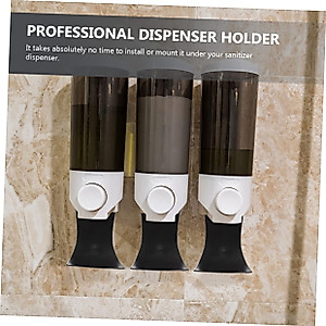 FONDOTIN 2pcs Water Tray Wall Mount Drip Tray Drip Catcher Drip Tray for Automatic Soap Dispenser Bath Tray Foam Dispenser Plastic Soap Dispenser Drip Catcher Hotel Accessory Soap