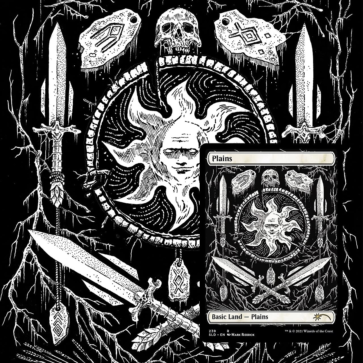 Magic TCG The Gathering Secret Lair: MTG Smitten Superdrop 2021 Unfathomable Crushing Brutality of Basic Lands