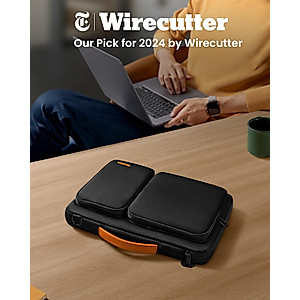 tomtoc 360 Protective Laptop Shoulder Bag for 13-inch MacBook Air M2/A2681 M1/A2337 2022-2018, MacBook Pro M2/A2686 M1/A2338 2022-2016, 13-inch Surface Pro 9/8/X/7+/7/6, Water-resistant Accessory Case