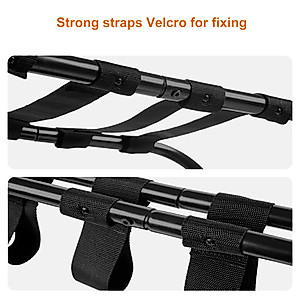 Heybly Luggage Rack,Pack of 2,Steel Folding Suitcase Stand with Storage Shelf for Bedroom, Hotel, Foldable Steel Frame, Guest Room Bedroom Hotel, 26.2" L x 14.4" W x 20.5" H, Black,HLR004B2