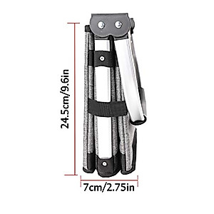 ALLCAMP OUTDOOR GEAR Folding Picnic Basket/Grocery Basket/Laundry Basket /28L Extra Large Market Baske Collapsible Portable(Large-Gray)