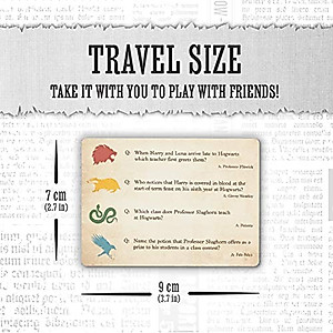 Paladone Hogwarts Trivia, 200 Harry Potter Questions, Officially Licensed, Black