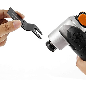 HOTBEST 60 Oscillating Mix Blades Kit Cutting Wood Metal with Measurement Scales Fit Multimaster Porter Cable Black & Decker Craftsman Ryobi