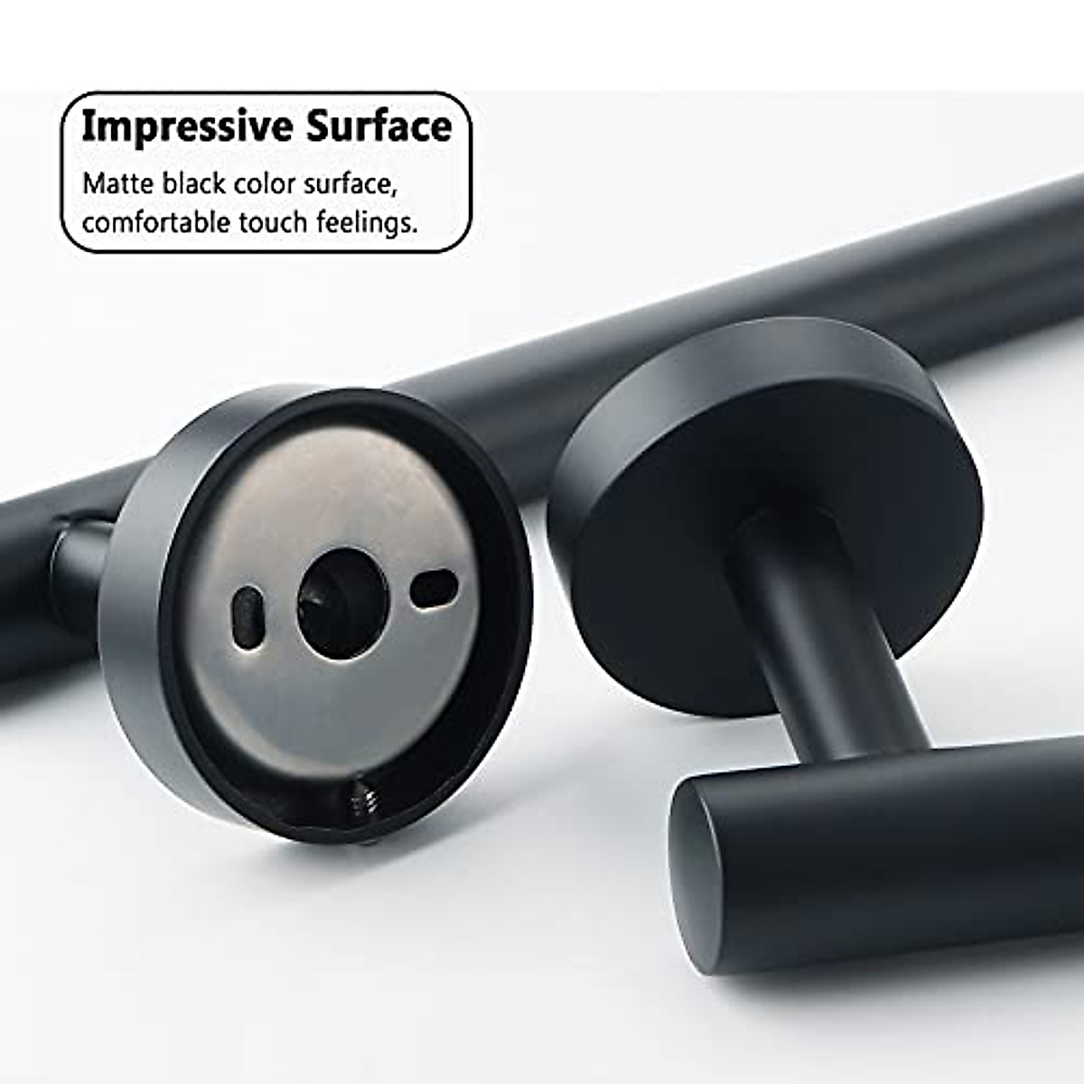 Towel Racks, Towel Rack Towel Holder Towel Rack for Bathroom Towel Rail Bathroom Towel Rack Wall Mounted Kitchen Bathroom Shelf Storage Rack Anniversary/Schwarz/a