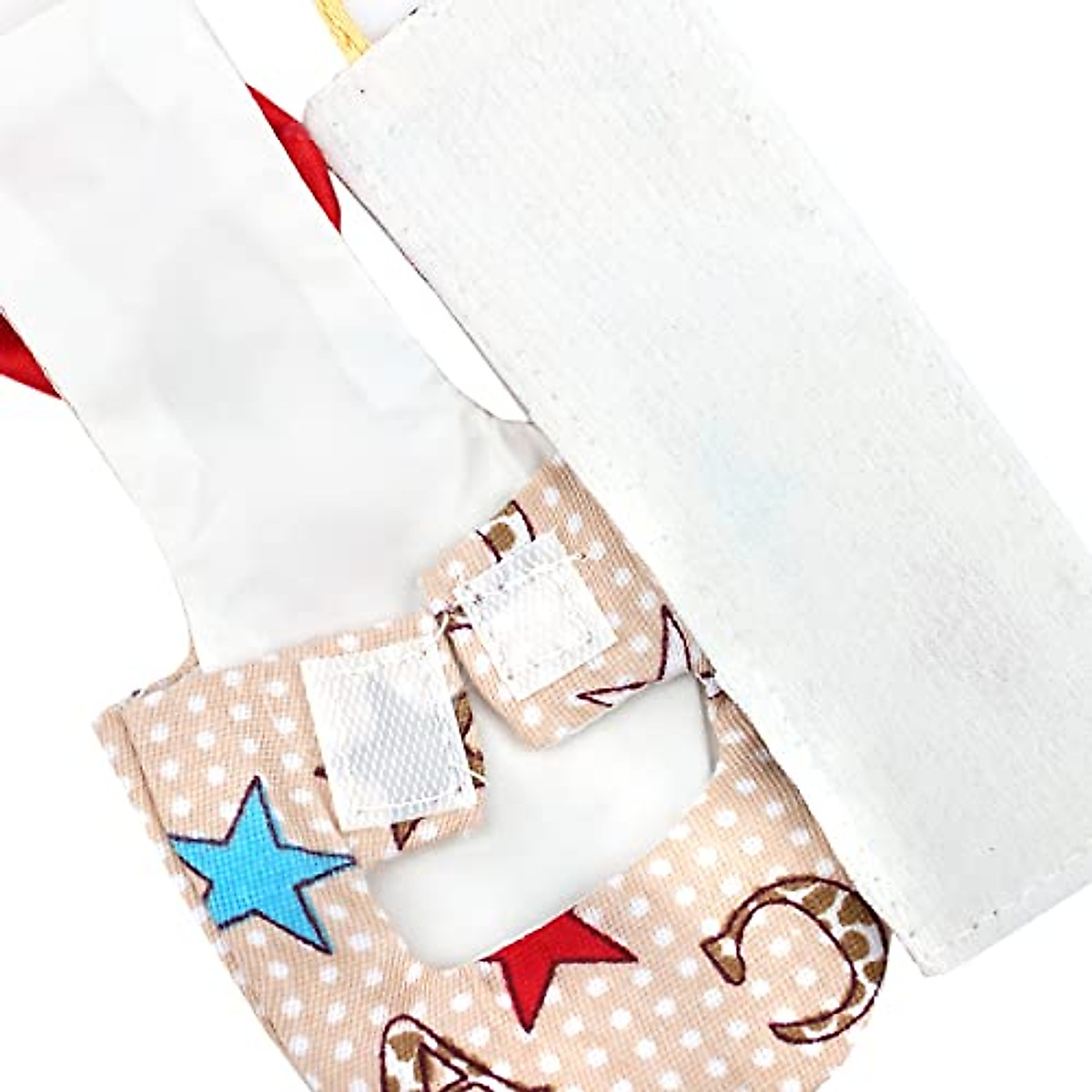 Alfie Pet - Fay 2-Piece Set Bird Diaper with Leash - Color: Beige & Blue, Size: XS