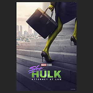 Marvel Women's She-Hulk Poster Tank Top, Black Heather, Medium