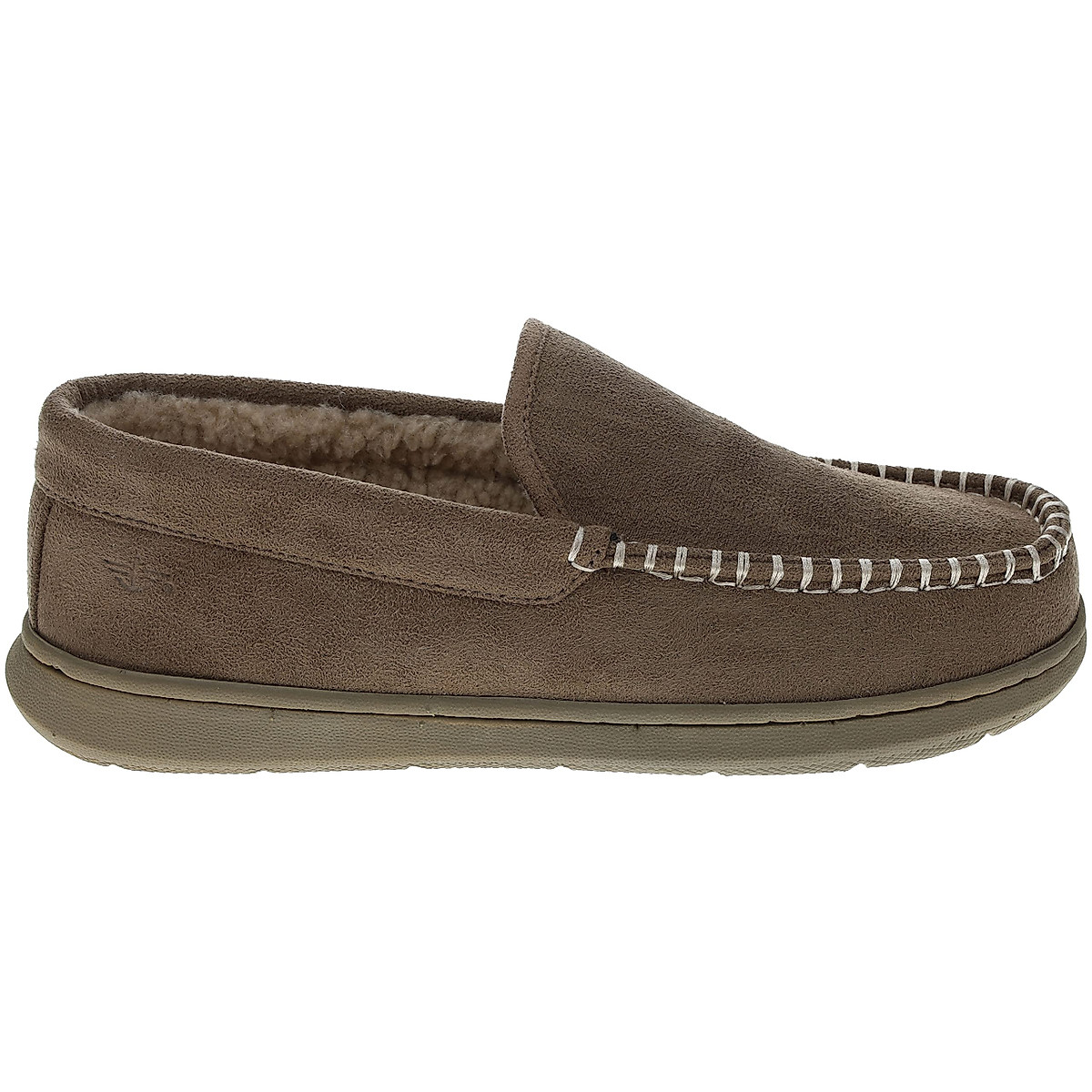 Dockers Men's Douglas Ultra-Light Moccasin Premium Slippers, Taupe, 11