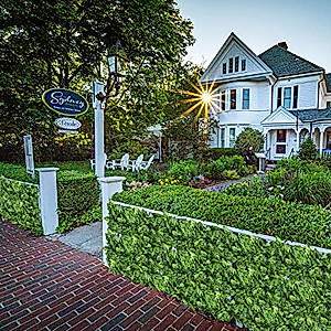 Yuego Artificial Ivy Privacy Fence Wall Screen, 120 x 37.8 in Faux Hedges Privacy Fence Screen Outdoor Ivy Wall Fence for Garden Balcony Deco