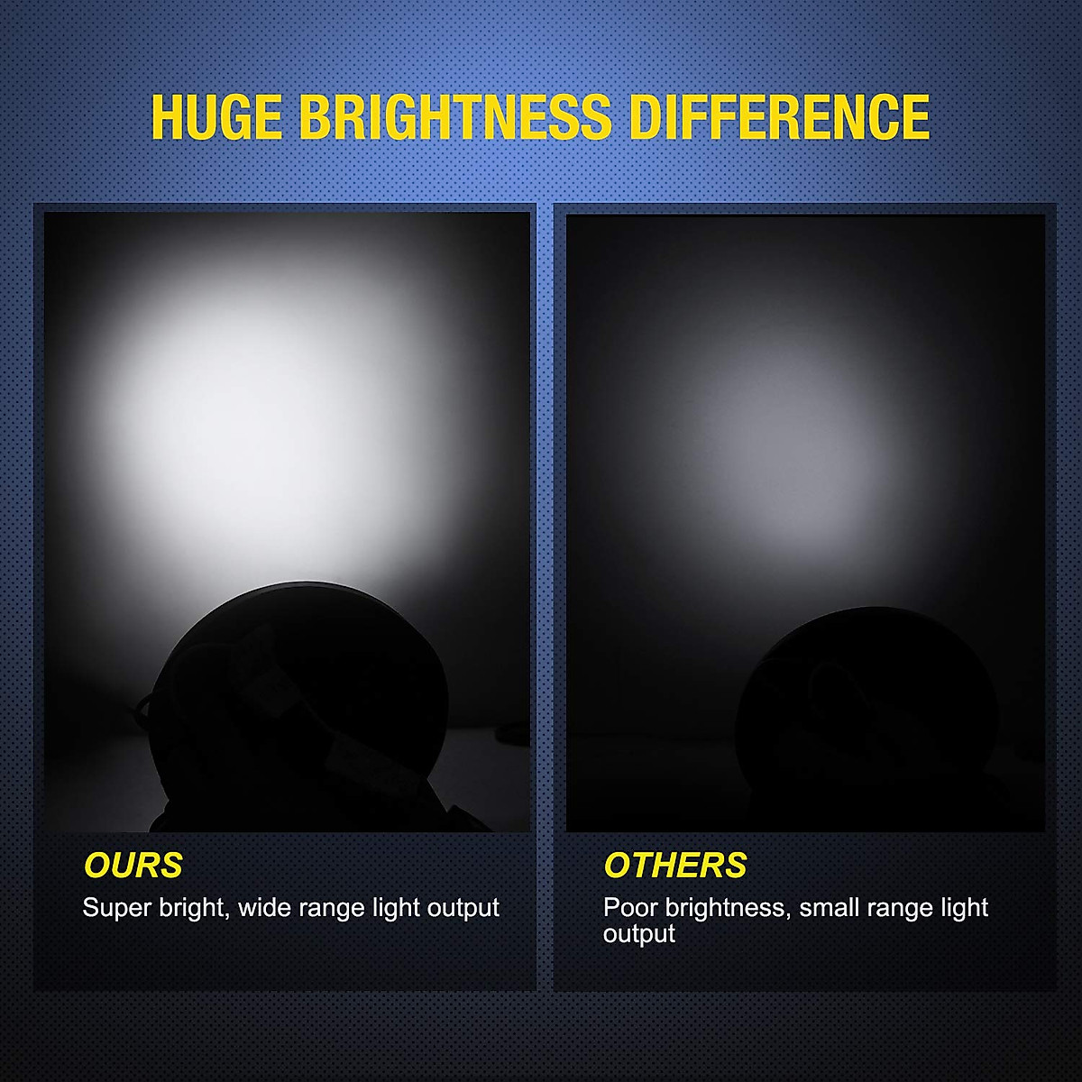 Nilight 2PCS 4" White Round LED Reverse Back Up Light w/Surface Mount Grommet Plugs Trailer Tail Lights for Truck Trailer RV Jeep, 2 Years Warranty (TL-26)