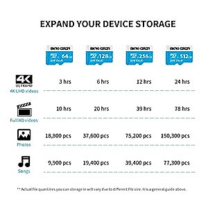 Micro Center Premium 512GB microSDXC Card, Nintendo-Switch Compatible Flash Memory Card, UHS-I C10 U3 V30 4K UHD Video A1 R/W Speed up to 95/80 MB/s Micro SD Card with Adapter (512GB)