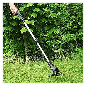 PSBYW Cordless Grass Trimmer, Li-Ion Battery with Charger, Multi-Functional, Grass Trimmer, Brushcutter, Strimmer, Garden Set (Color : Black)