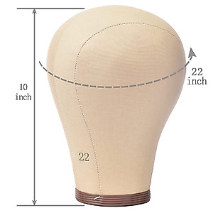 Wig Head Mannequin Head with Stand for Wigs Making 22 inch