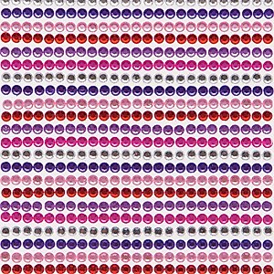 Baker Ross AT369 Red, Pinks & Purple Self-Adhesive Gems - Pack of 900, Assorted Jewel Sticker Craft Embellishments for Kids Arts and Crafts Decorating