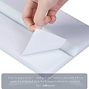 Garage Smith GWP05 Garage Wall Protector Foam Wall Corner Guard for Parking Garages - Reflective Wall Edge Protector - Wall Corner Edge and Bumpers Guards (2-Pack(White Red))