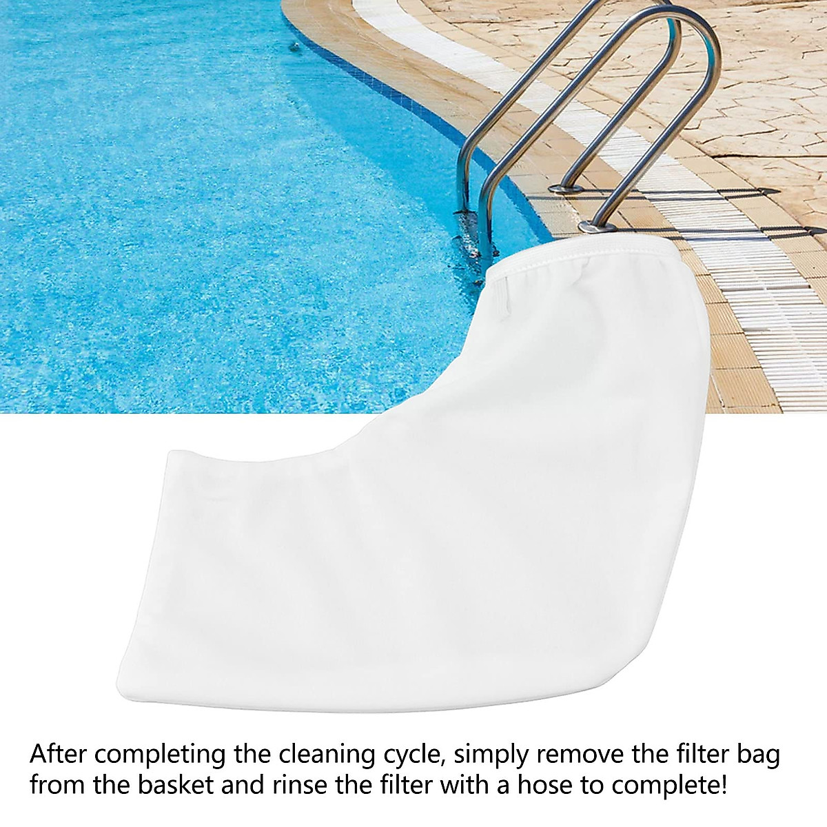 Filter Bag for Aiper Cordless Handheld Pool Vacuum Pilot H1 Replacement Nylon Pool Vacuum Cleaner Filter Bag Purse Vacuuming Bagging for Pool Swimming Handheld Pool Vacuums