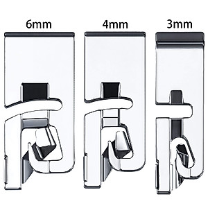 Boao Narrow Rolled Hem Sewing Machine Presser Foot Set Suitable for Household Multi-Function Sewing Machines 3 mm, 4 mm and 6 mm (3)