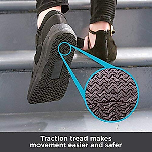 BraceAbility Post-op Shoe for Broken Foot or Toe | Medical / Surgical Walking Shoe Cast Boot, Stress Fracture Brace & Orthopedic Sandal with Hard Sole (LARGE - FEMALE)