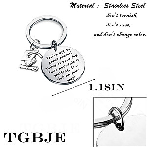 TGBJE Class Graduation Gift You’re Off to Great Places Keychain Mountain Quote Graduation Keychain Students Graduation Gift (Off To Great Places)