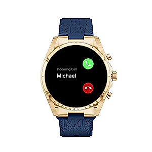 Michael Kors Men's or Women's Gen 6 44mm Touchscreen Smart Watch with Alexa Built-In, Fitness Tracker, Sleep Tracker, GPS, Music Control, Smartphone Notifications (Model: MKT5152V)