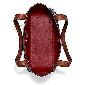 COACH Womens Horse And Carriage Tote 27 With Horse And Carriage Dot Print (Black Brown Multi)