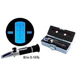 Hand-held 0-15% Brix Refractometer, Sugar Refractometer, Cutting Liquid Refractometer
