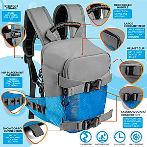 Sklon Ski and Snowboard Harness Trainer Backpack for Kids - Teach Your Child The Fundamentals of Skiing and Snowboarding - Premium Training Leash Equipment Prepares Them to Handle The Slopes