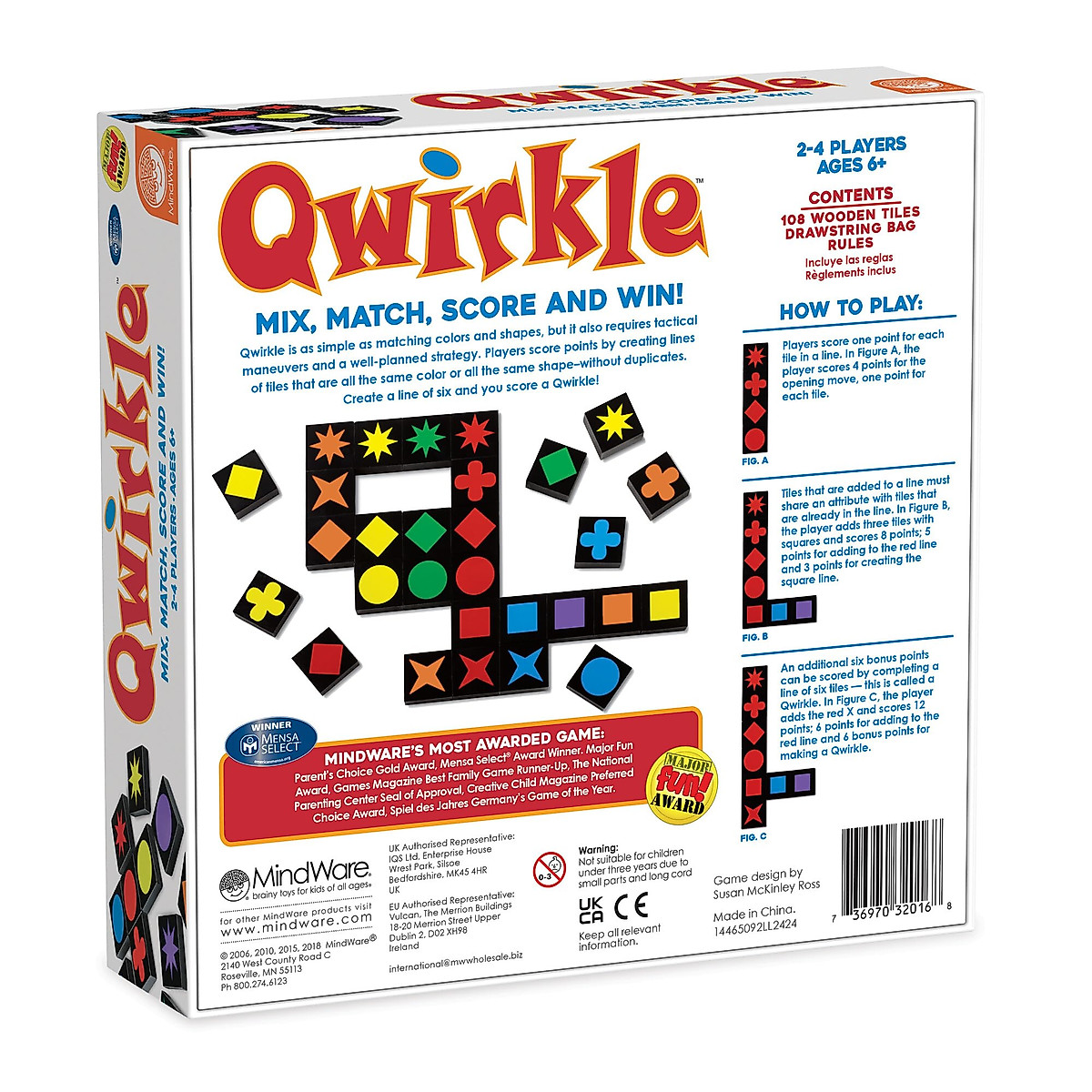 MindWare Qwirkle Board Game