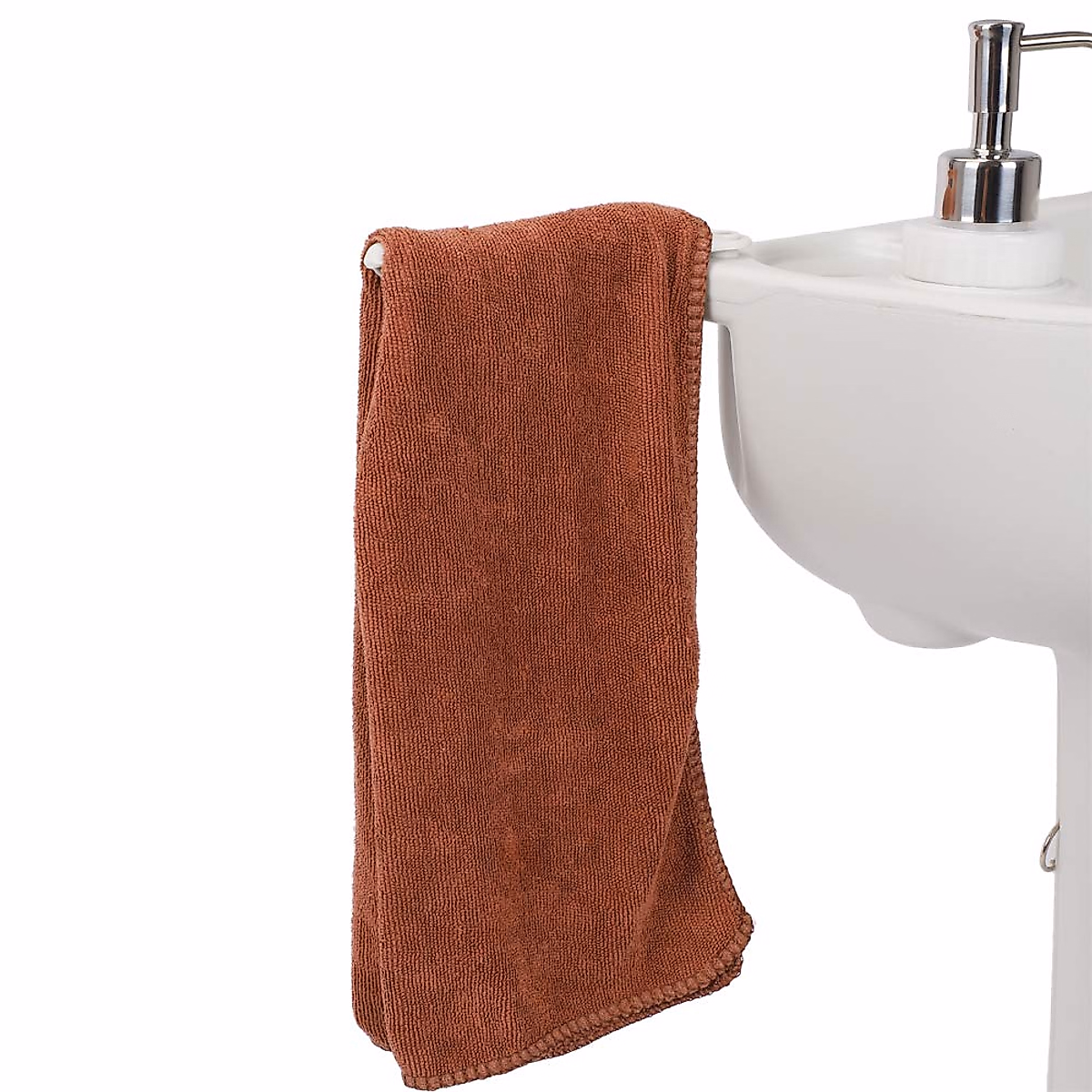 Kcelarec Portable Camping Sink w/Towel Holder & Soap Dispenser,Hand Wash Basin Stand w/Rolling Wheels - for Outdoor Events, Gatherings, Worksite & Camping (Standard)