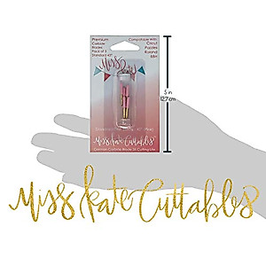 Carbide Blades for Cricut Explore Air 2 Vinyl Cutting Machines - Standard Cut 45 Degree - 5 Pack - Premium German Carbide - by Miss Kate Cuttables - Replacement Blades for Cricut Pazzles