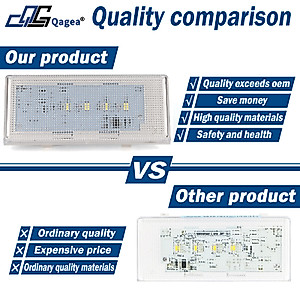 Refrigerator LED Light 1 Pcs W10515058 & 2 Pcs W10515057 Compatible with Kenmore Maytag Whirlpool KitchenAid, Fridge Freezer LED Light Replace AP6022533, AP6022534, PS11755867, PS11755866, 3021142