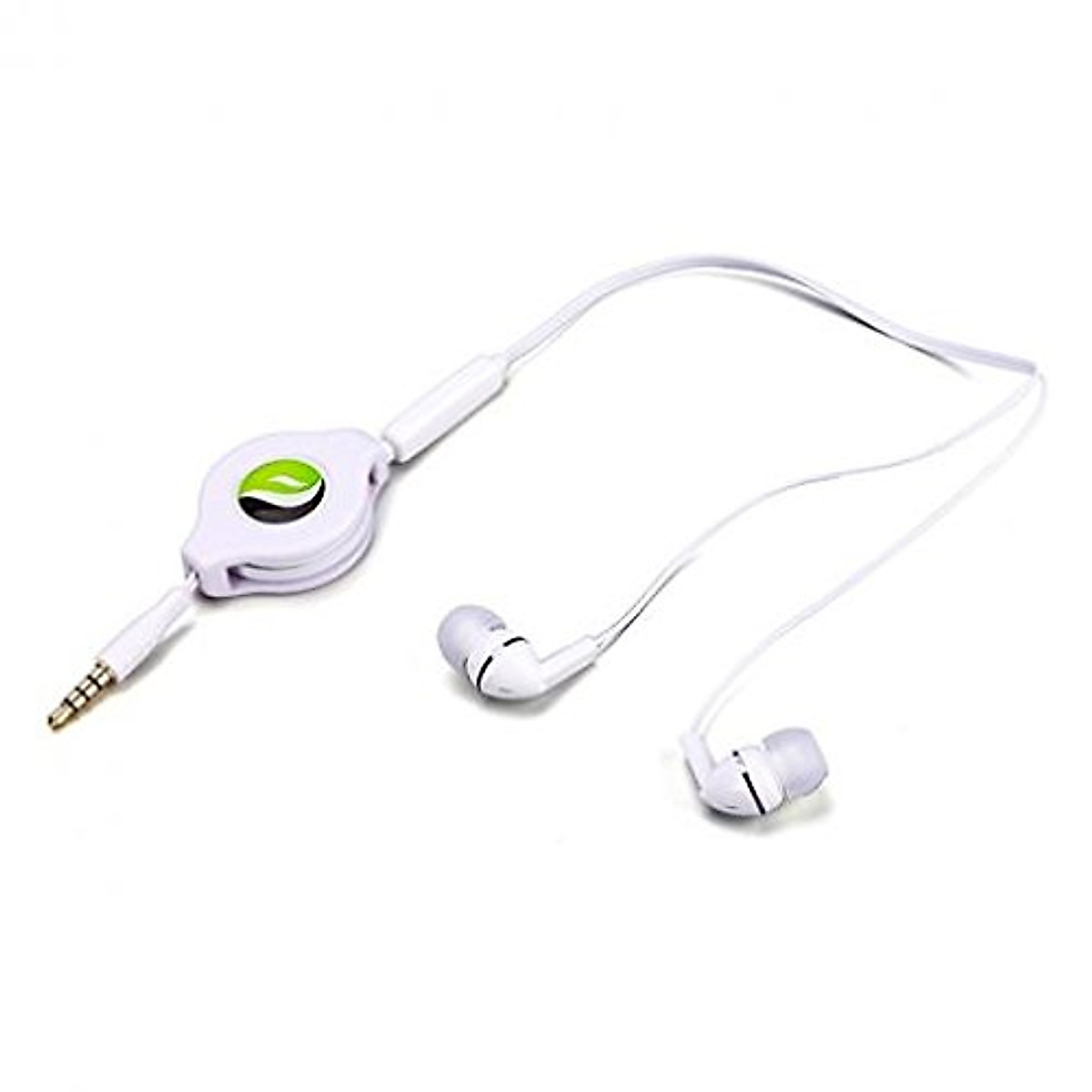 Wired Retractable Earphones w Mic Earbuds Headphones [3.5mm] works for iPod Nano 5th, 6th, 7th, iPod Touch 1st, 2nd, 3rd, 4th, 5th, 6th, 7th Gen, Galaxy A14 A23 A52 A12 A42 A32 S10 S9 S8 , iPhone 6/6S